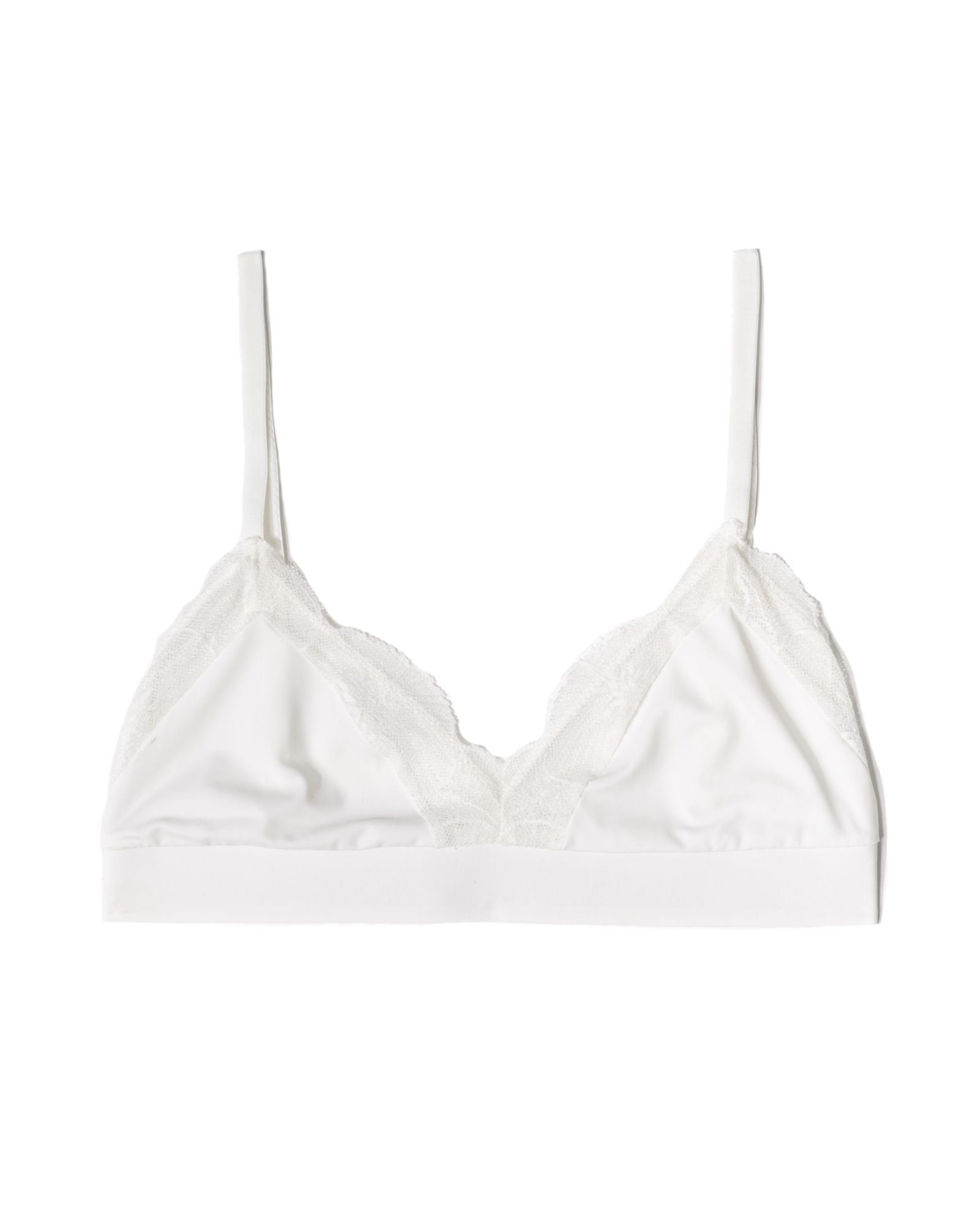 Anemone Soft Triangle Bra In White